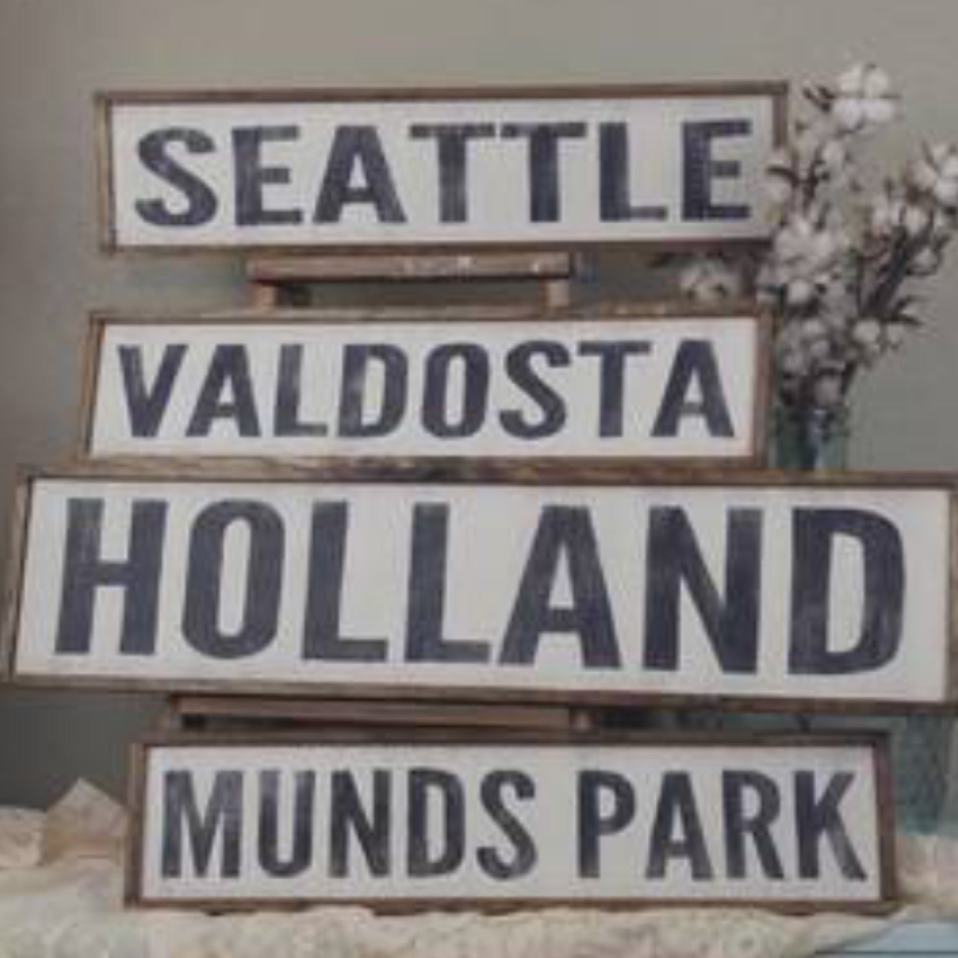 City Name Sign | Timber & Fieldstone