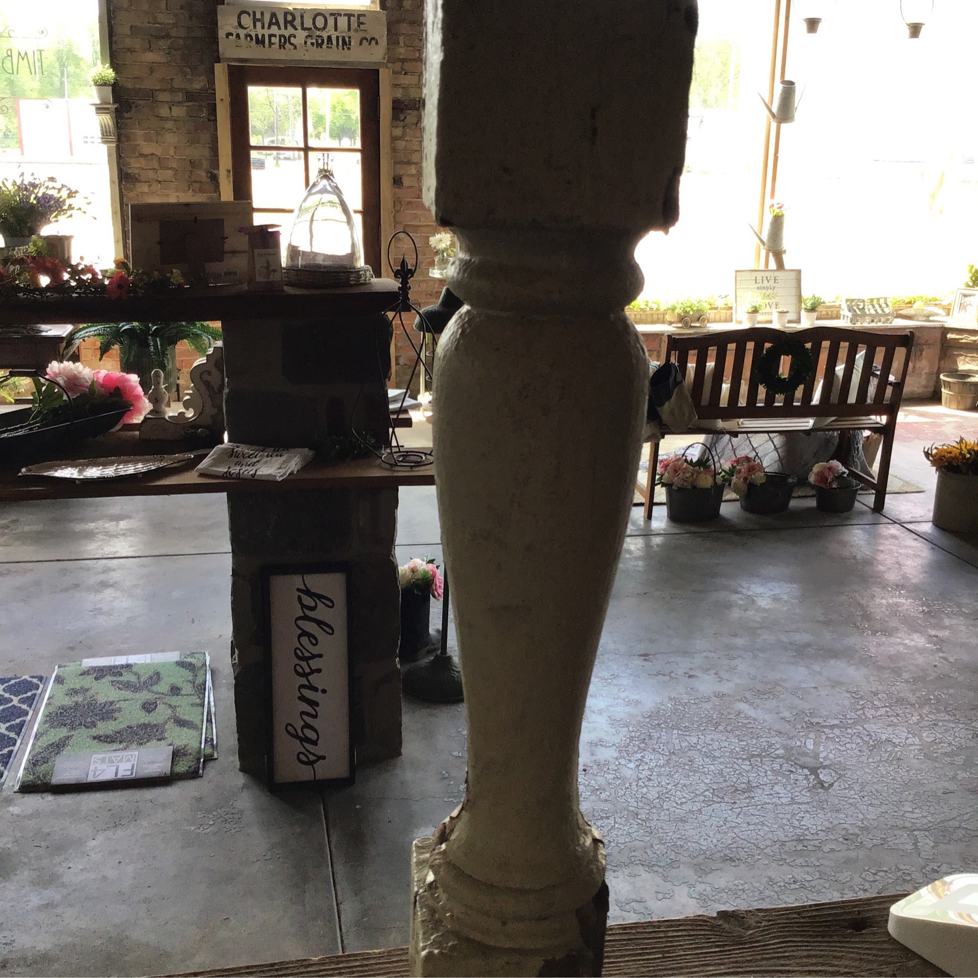 Chippy White Antique Spindle | Timber & Fieldstone