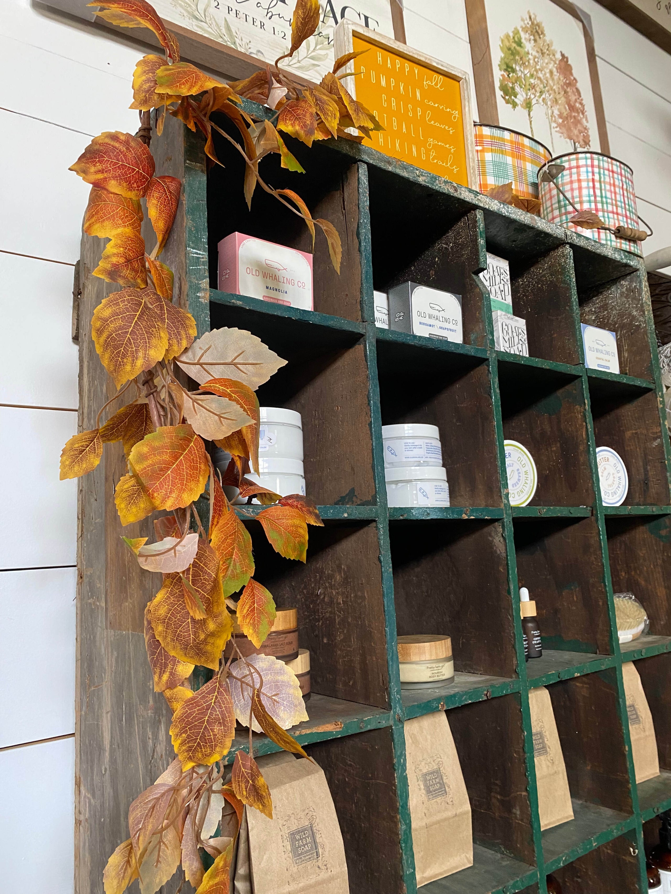 Golden Yellow & Rust Birch Leave Garland | Timber & Fieldstone