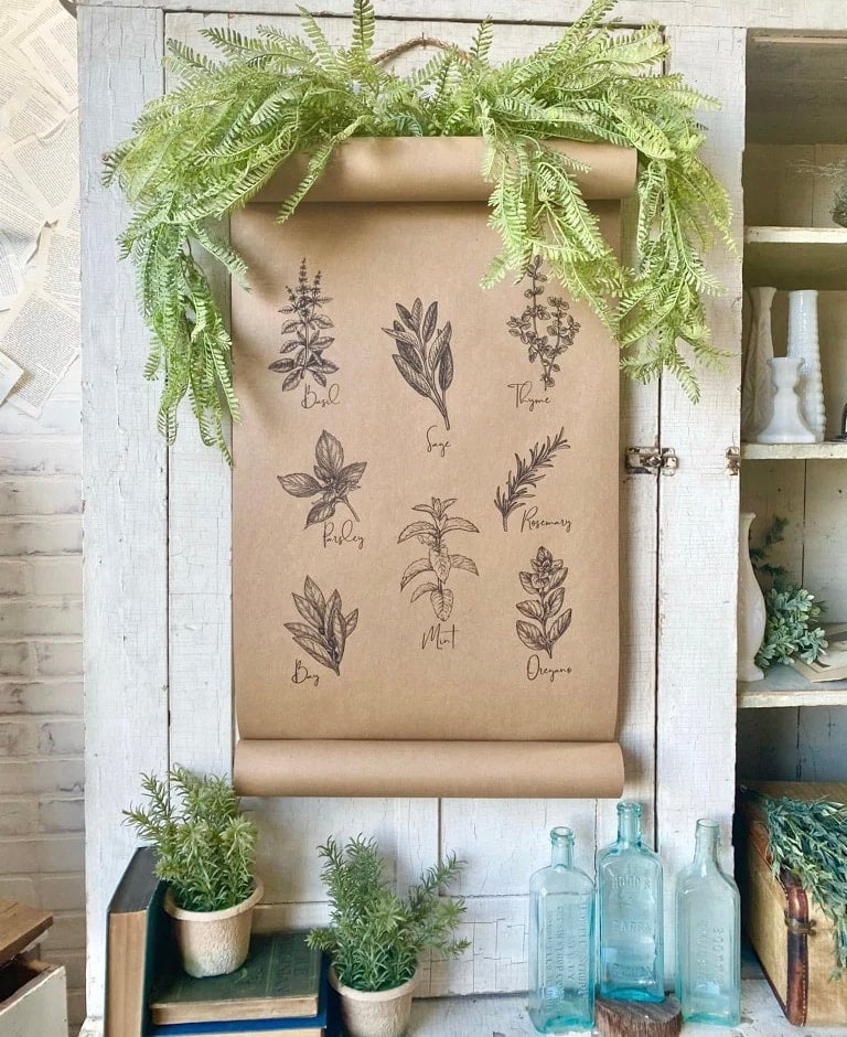 Herbs Scroll | Timber & Fieldstone