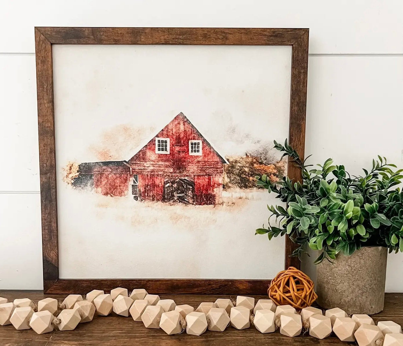 Red Barn Farmhouse Sign | Timber & Fieldstone